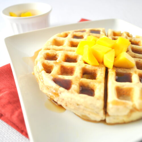 Mango Waffles - My Love For Cooking