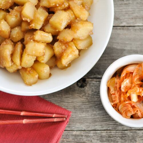 Korean Style Potatoes (Gamja Jorim) - My Love For Cooking