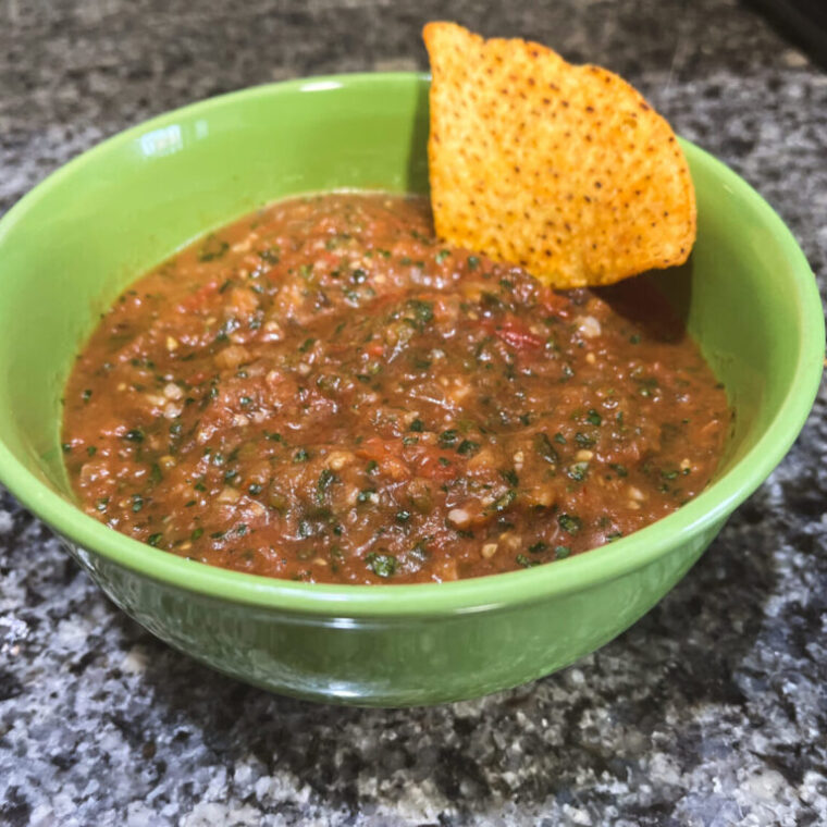 Roasted Tomato Salsa - My Love For Cooking